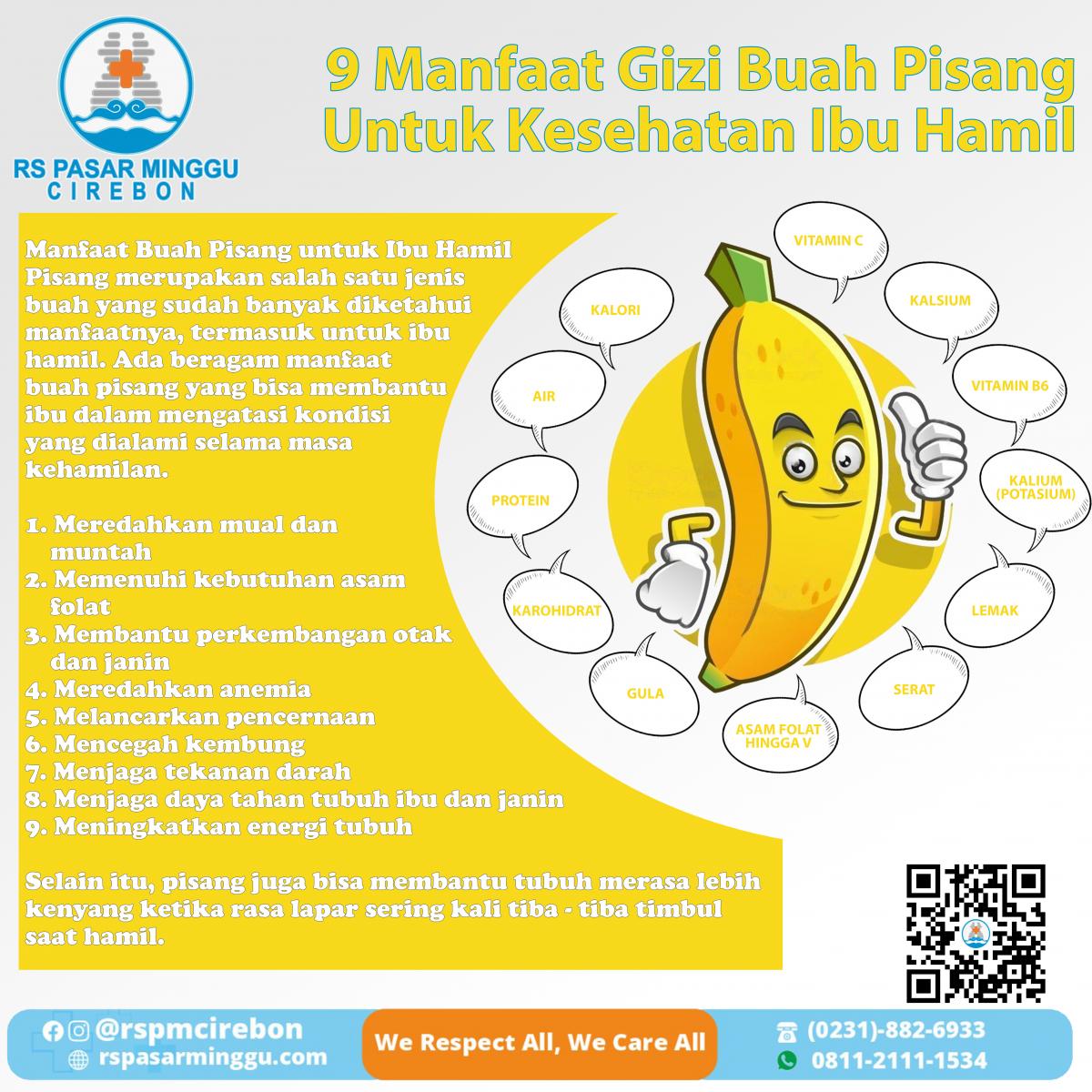 9 Manfaat Buah Pisang Untuk Ibu Hamil | RS Pasar Minggu Cirebon
